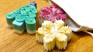 Candele Natale naturali fatte a mano