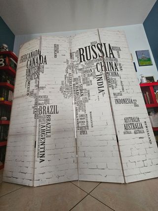 Separè richiudibile in legno