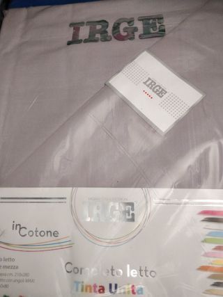 Lenzuola 1 posto e mezzo cotone irge