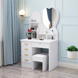 🤩mobile beauty con speccio a cuore 🤍,in legno co