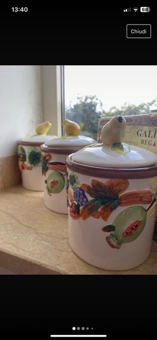 Set 3 Barattoli per Sale, Zucchero e Caffè