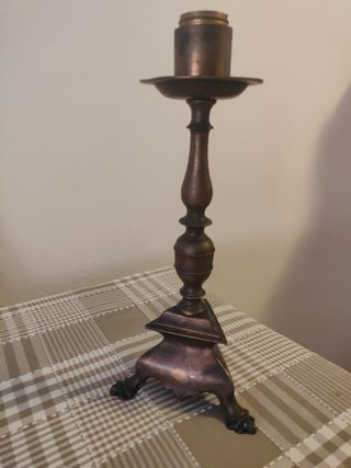 Lampada candelabro in ottone Vintage