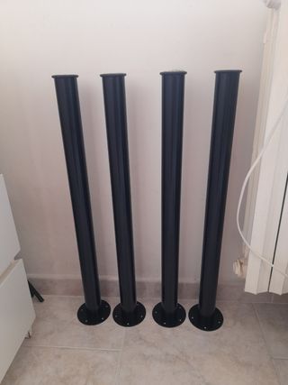 4 gambe per scrivania ikea nero