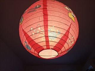 Lampadario rosso Minnie Disney in carta