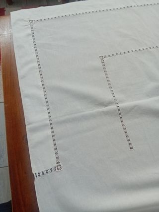 Lenzuolo letto singolo co federe a mano