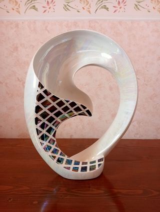 Antico vaso scultura vintage anni '50