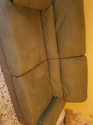 Divano tre posti verde