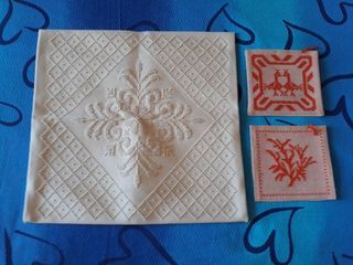 Fodera cuscino e 2 presine