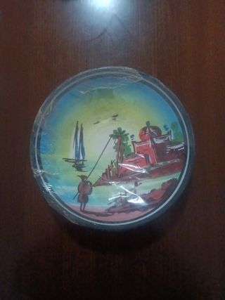 PIATTO ARTISTICO MAROCCO DECORATO A MANO