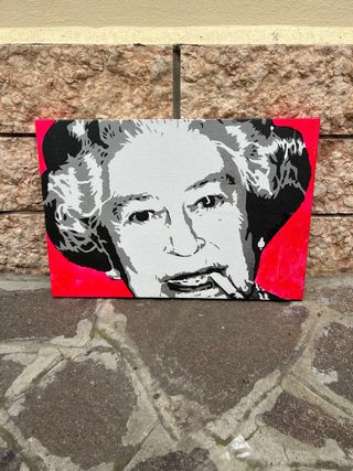 Stampa su tela regina elisabetta