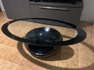 Tavolino da soggiorno in vetro temperato