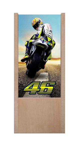 Lampada da tavolo in legno Valentino Rossi
