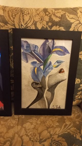 Quadro dipinto ad olio con cornice