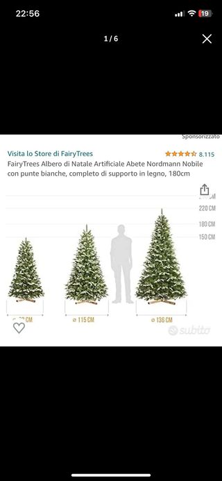 albero di natale mai usato