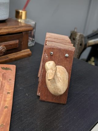 Richiamo per anatre in legno di mogano