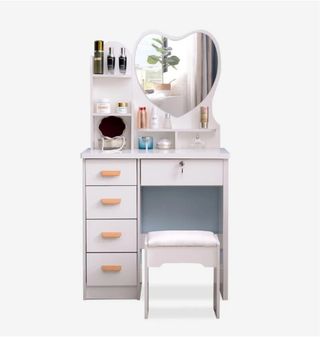 Mobile beauty con specchio a cuore