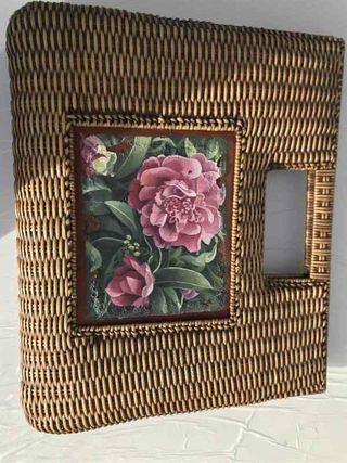 Borsa prototipo in midollino e rattan