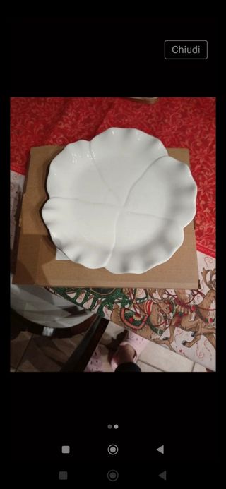 Vassoio porcellana Brandani