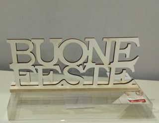 5 Scritte legno natalizie