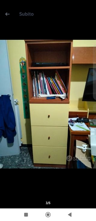 Cameretta gialla e azzurra