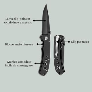 Coltello Pieghevole Tascabile a Serramanico NUOVO