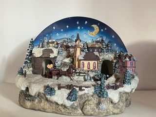 Paesaggio di Natale con led