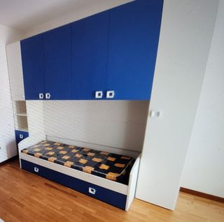 Cameretta a ponte bianca/blu