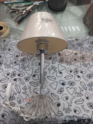 Lume in acciaio e vetro