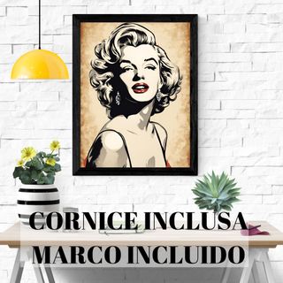 40x30 Marilyn Monroe Quadro Poster Stampa Vintage