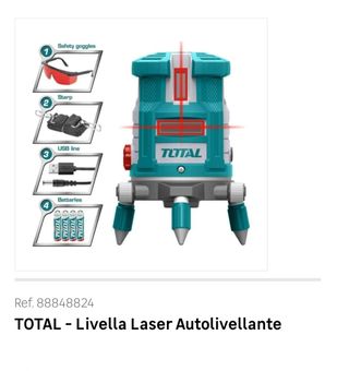 Self levelling line laser Total