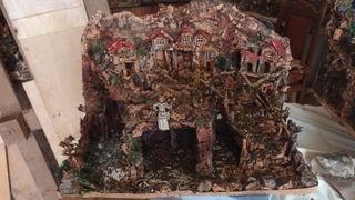 Belen artesanal de navidad estilo Napoli