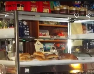 Vetrina riscaldata con doppio ripiano