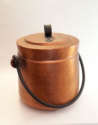 Paiolo in rame con coperchio (diametro 28cm)