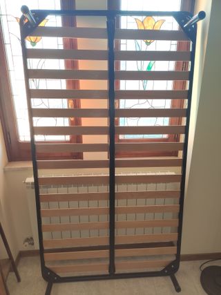 Rete letto francese con doghe in legno