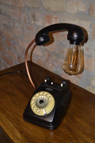 Lampada vintage/ telefono rotella