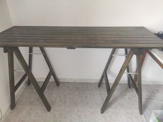 Piano in abete e cavalletti (lavorazione artigiana