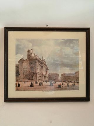 Cornice con stampa p.za castello Torino
