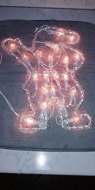 Figura di Babbo natale illuminato
