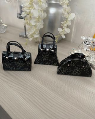 Mini Borsette con specchio e pennellini per trucco