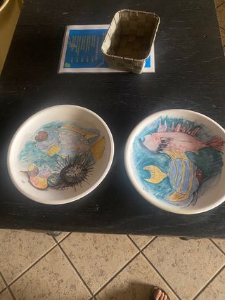 coppia piatti Caltagiorne Sicily