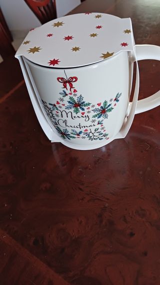 Tazzone con decoro natalizio