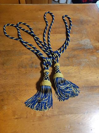 ferma tende oro e blu