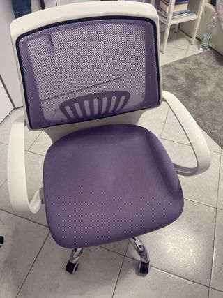 sedia da scrivania viola