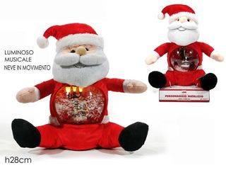 Babbo Natale con luci e musica