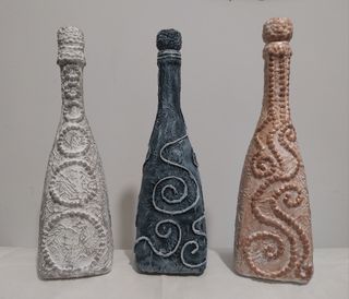 Set bottiglie d'arredo