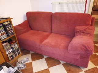 Divano in Alcantara Rosso vinaccia