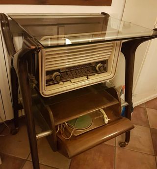 RadioVintage/mobile giradischi porta tv