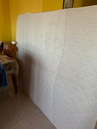 Materasso matrimoniale +letto contenitore con rete