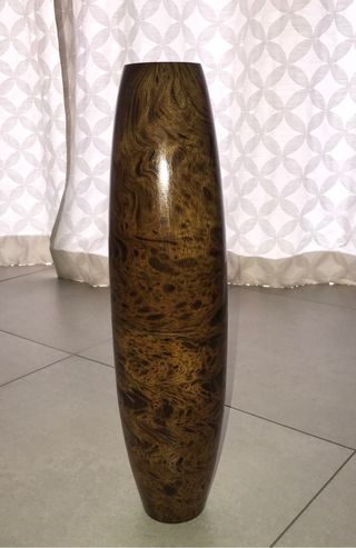 Vaso da arredamento in radica di mango