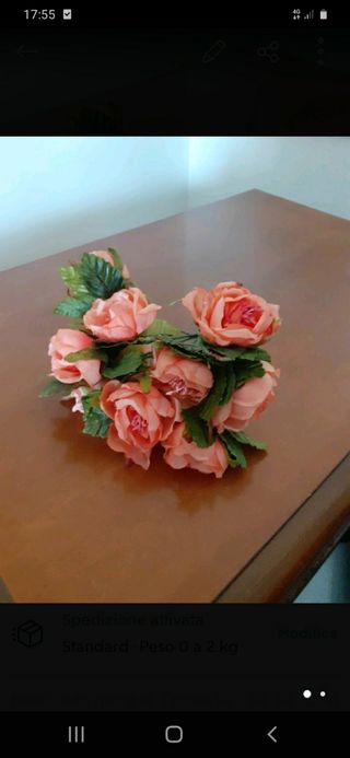 40 fiori color salmone